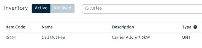 View and Edit Inventory Items - Gojee App: Xero Business Management ...