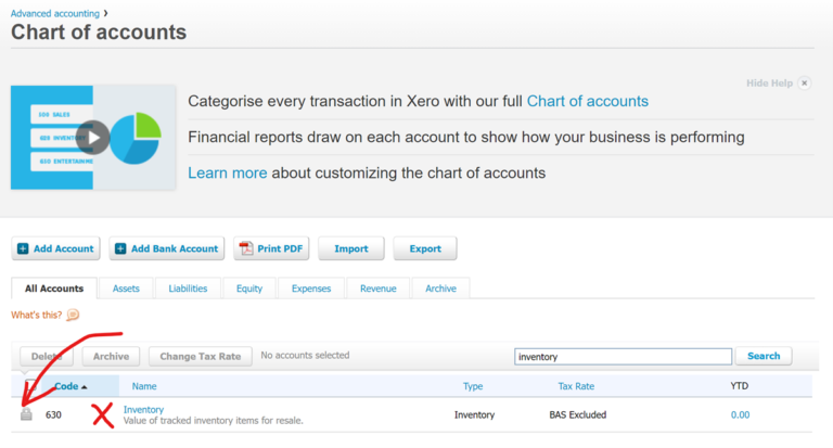 Create a New Inventory Item - Gojee App: Xero Business Management Software