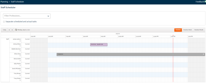 Scheduling Staff - Gojee App: Xero Business Management Software