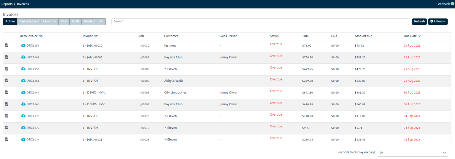 Creating Invoices - Gojee App: Xero Business Management Software