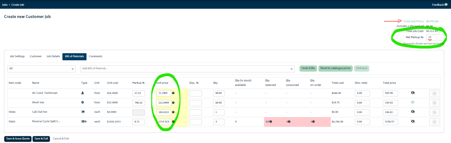 Create a Job - Gojee App: Xero Business Management Software