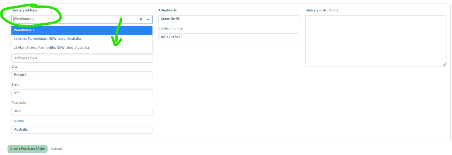Create Purchase Orders - Gojee App: Xero Business Management Software