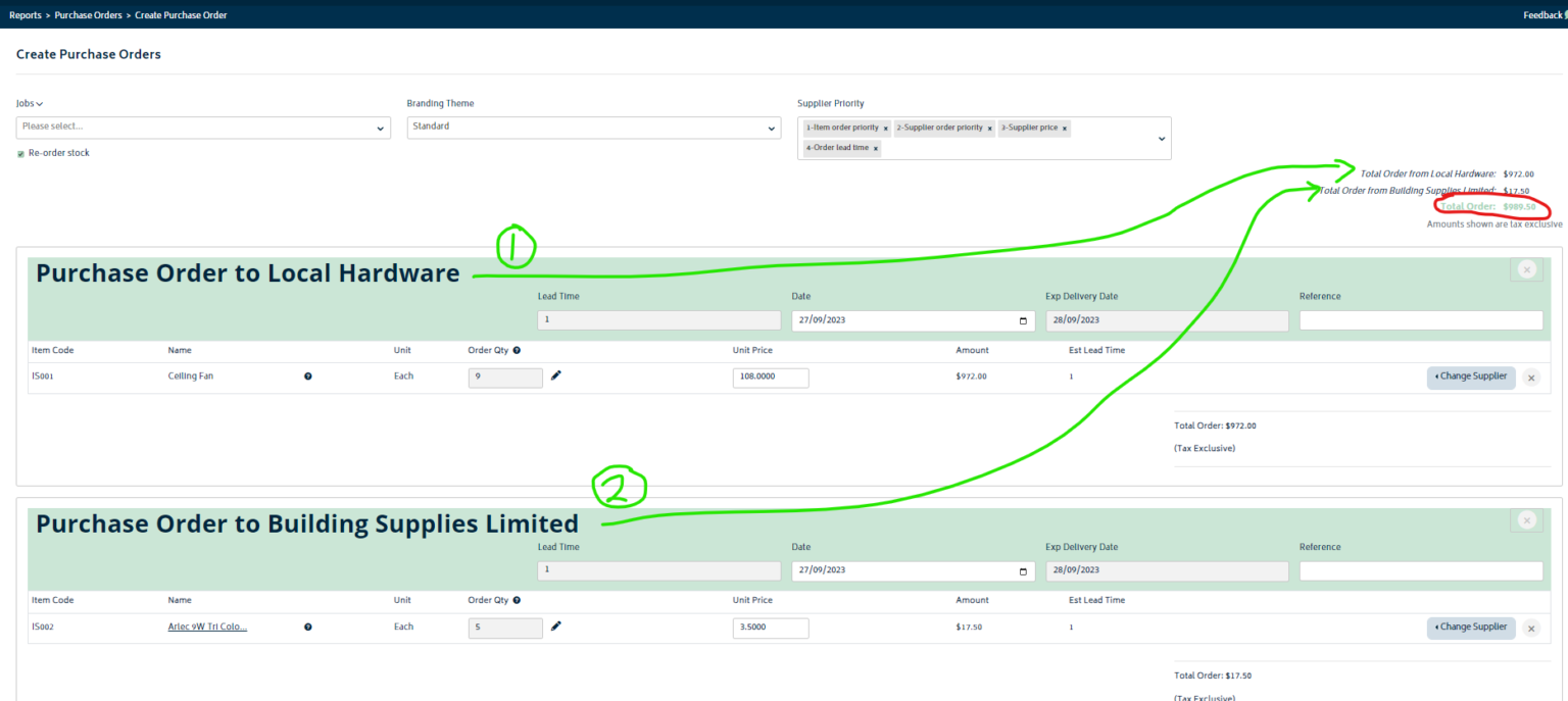 Create Purchase Orders - Gojee App: Xero Business Management Software