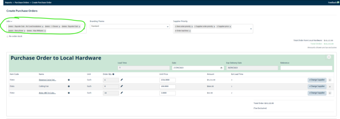 Create Purchase Orders - Gojee App: Xero Business Management Software