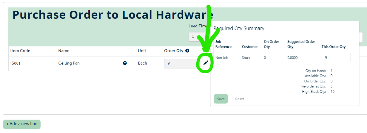 Create Purchase Orders - Gojee App: Xero Business Management Software