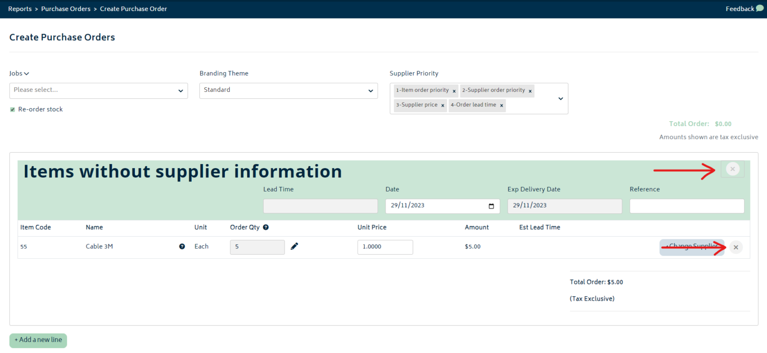 Create Purchase Orders - Gojee App: Xero Business Management Software