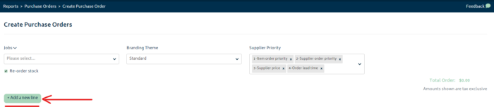 Create Purchase Orders - Gojee App: Xero Business Management Software