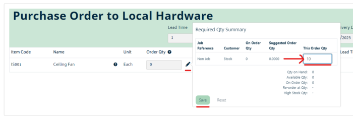 Create Purchase Orders - Gojee App: Xero Business Management Software