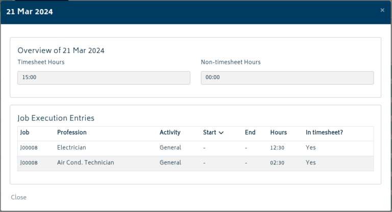 Staff Timesheets - Gojee App: Xero Business Management Software