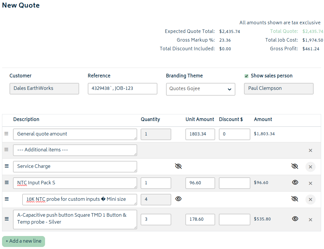 Create Quotes & Estimates - Gojee App: Xero Business Management Software