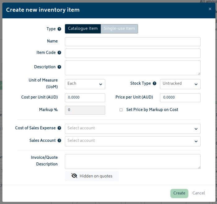 The Bill of Materials (BOM) - Gojee App: Xero Business Management Software