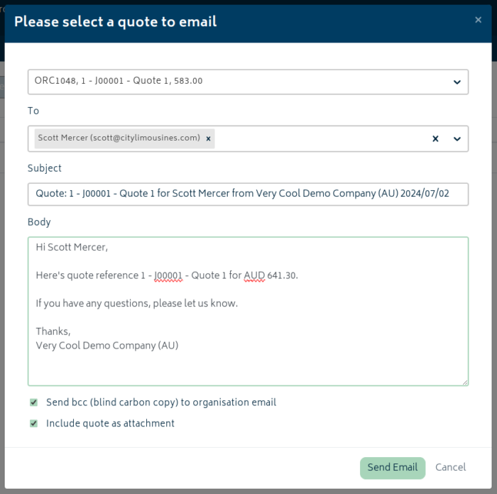 View Quotes/Estimates - Gojee App: Xero Business Management Software