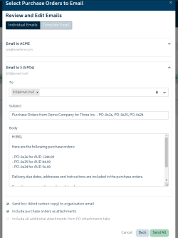 View, Edit and Email Purchase Orders - Gojee App: Xero Business ...